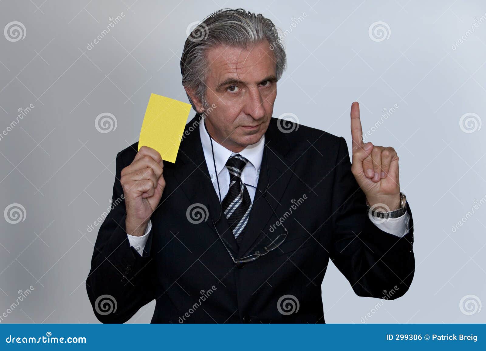 Yellow card. stock photo. Image of business, professionnal - 299306