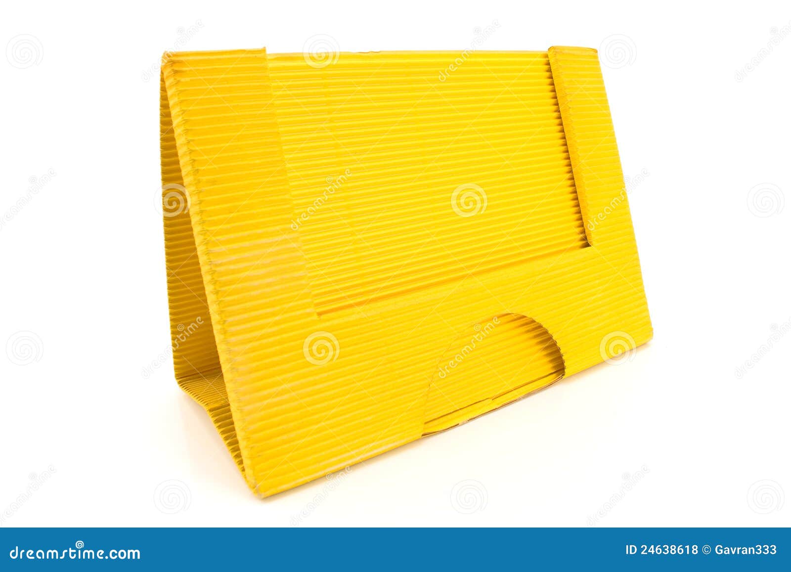 Yellow Cardboard Paper Holder Stock Photo - Image of yellow, schedule ...