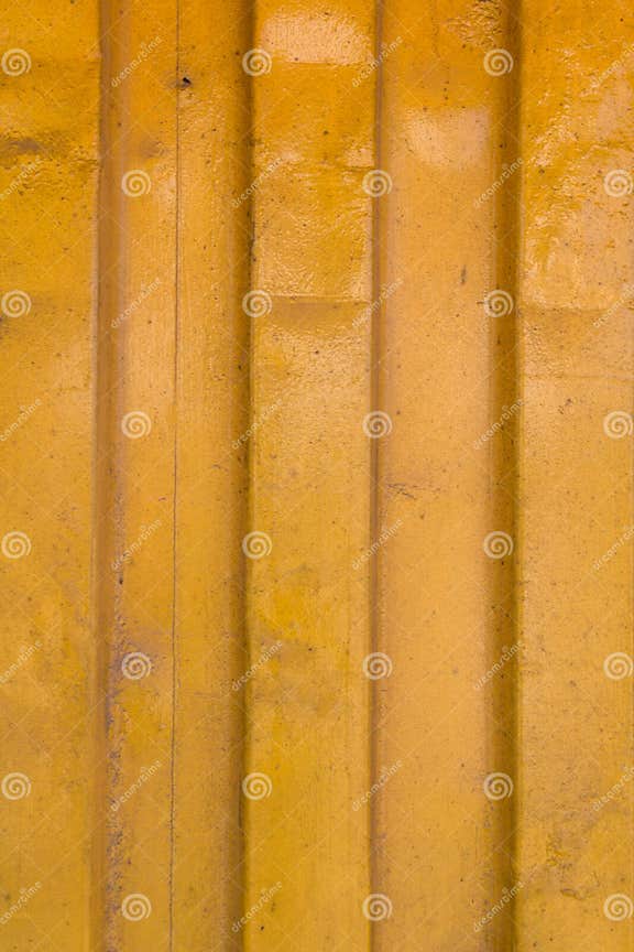 Yellow Cargo Ship Container Texture Stock Photo - Image of lines ...