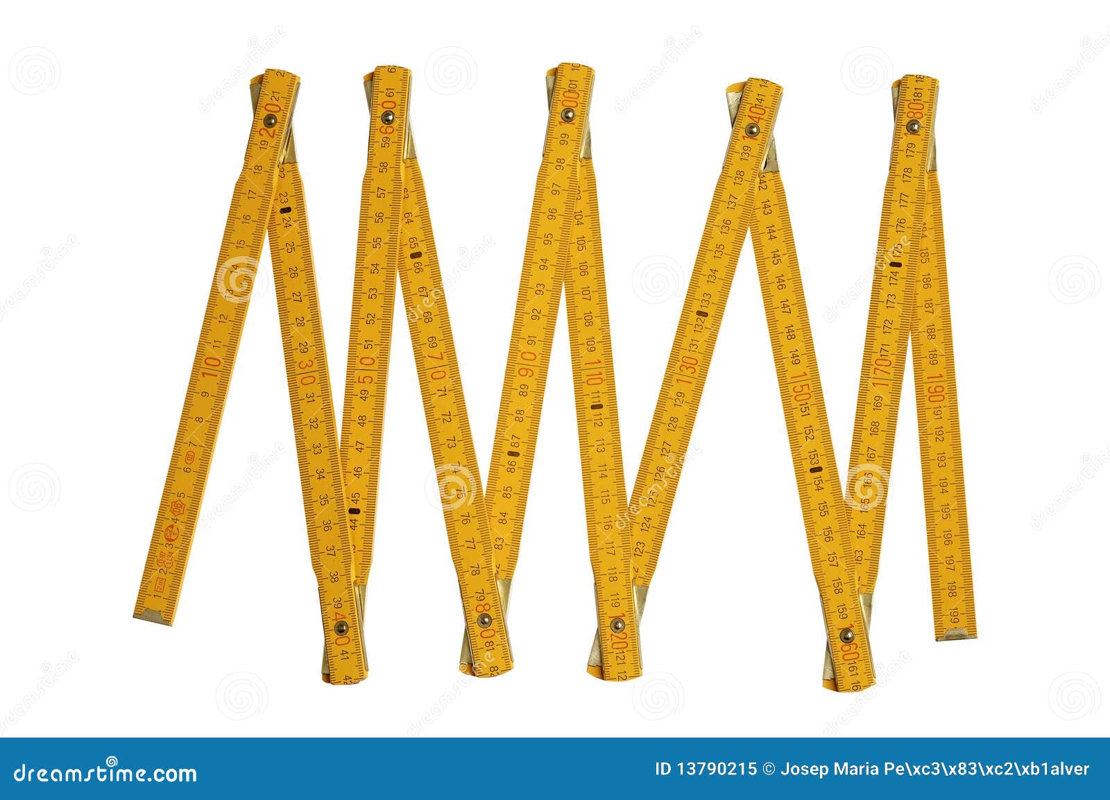Yellow carpenter s rule stock image. Image of carpenter - 13790215