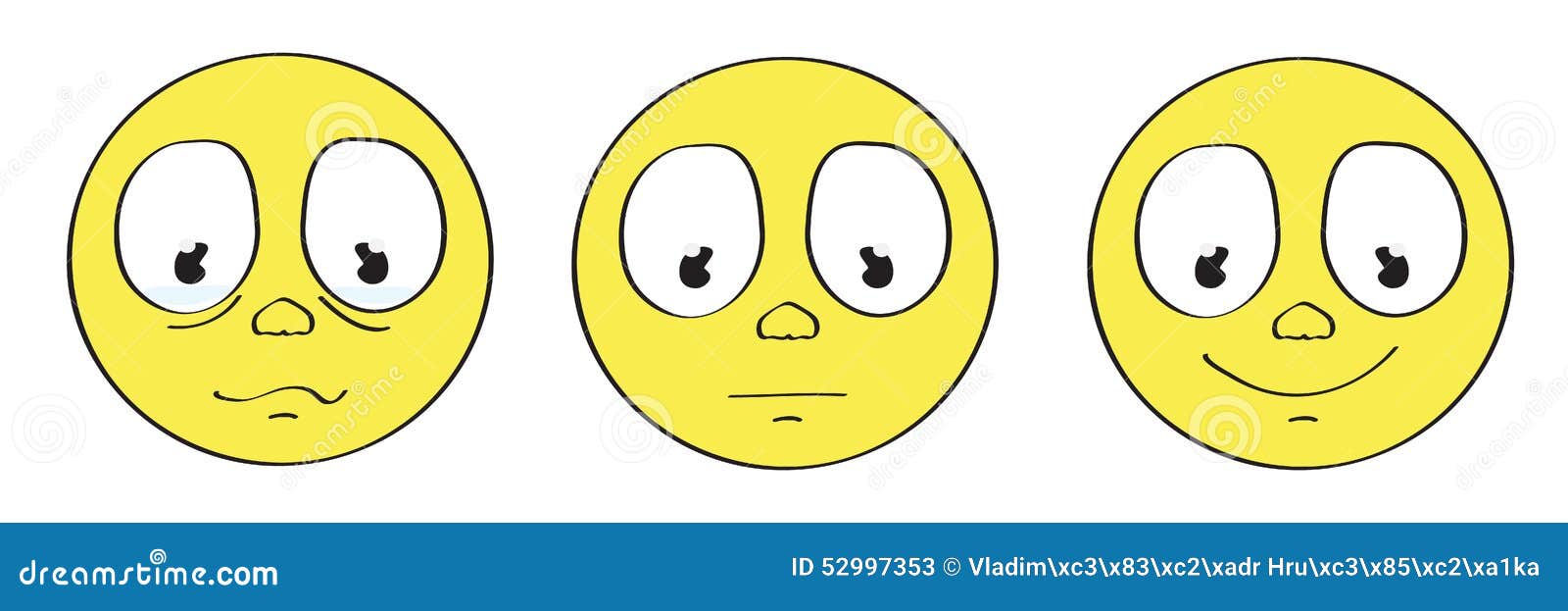 Cartoon Smiley Emoticon Making A Point Vector Illustration ...