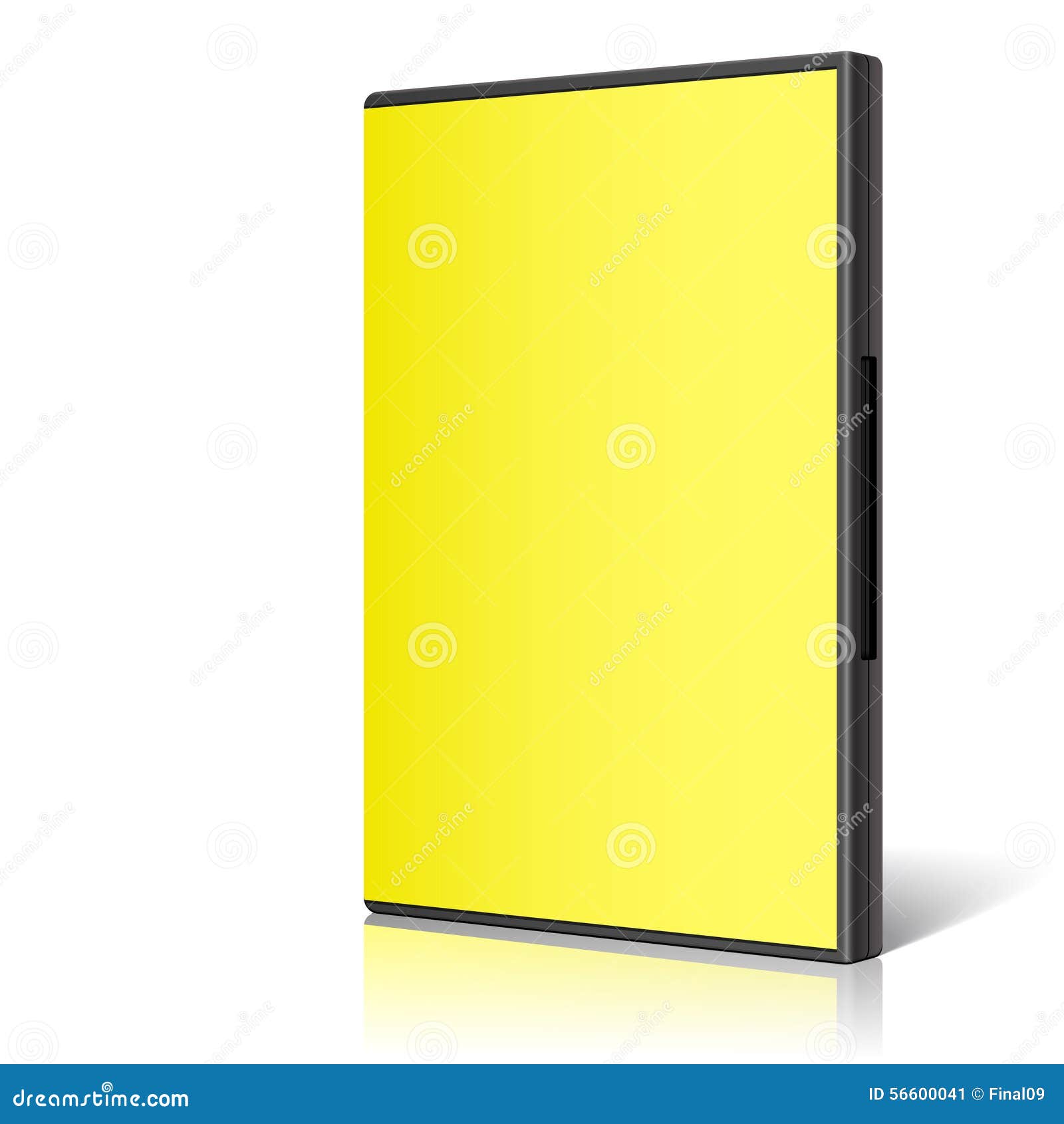 Yellow Case for DVD or CD Disk. Vector Stock Vector - Illustration of ...