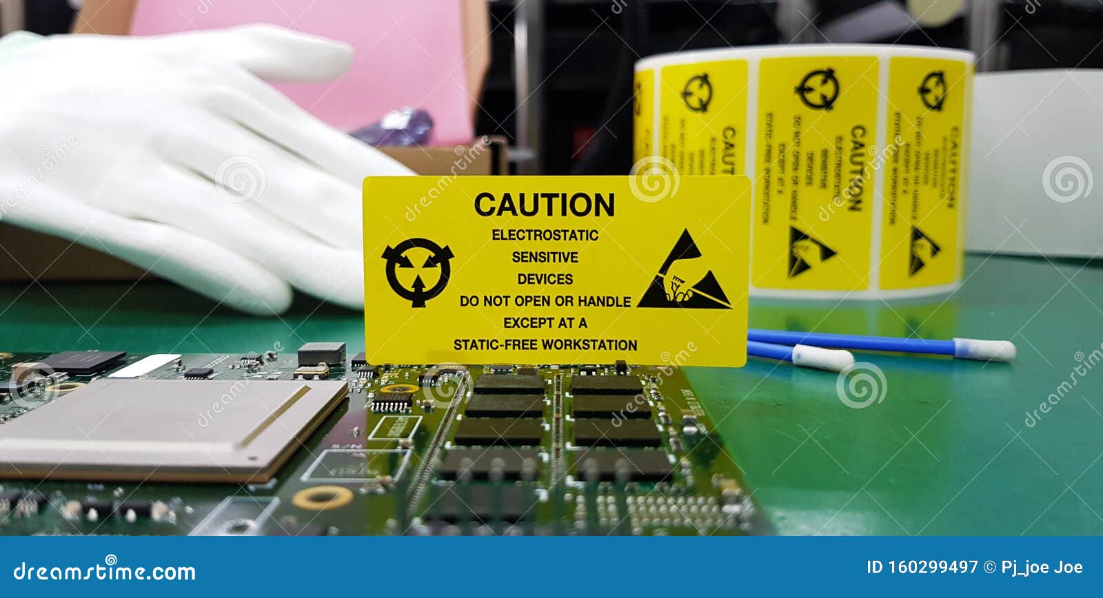 Label For Electrostatic Sensitive Devices ESD In Electronic Industrial ...