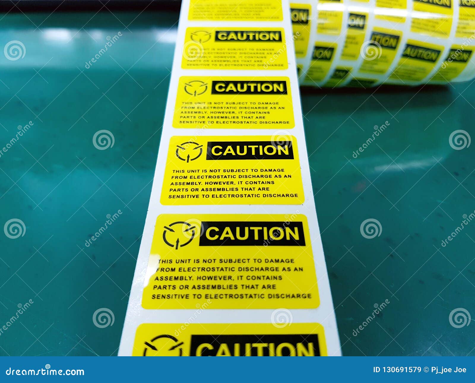 Yellow Caution Label,Standard Caution Label with Text Stock Image ...