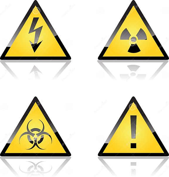 Yellow Caution Labels stock vector. Illustration of emergency - 13555794