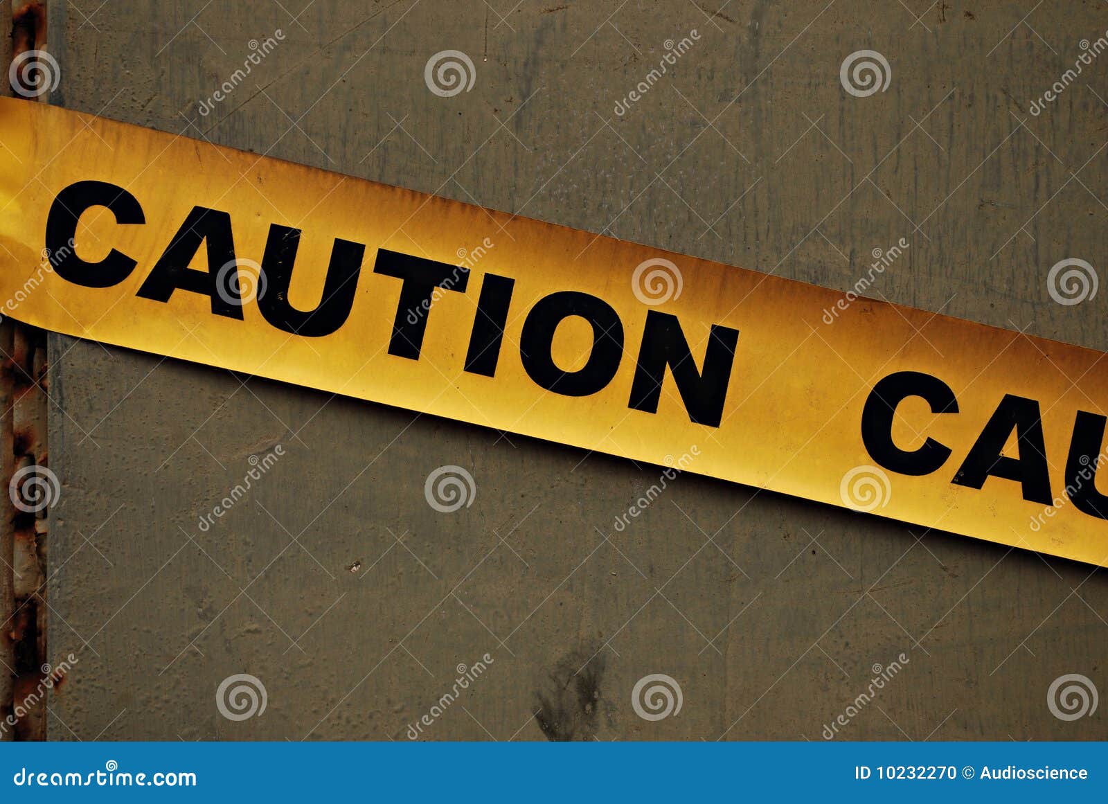 Yellow Caution Sign stock photo. Image of plastic, access - 10232270