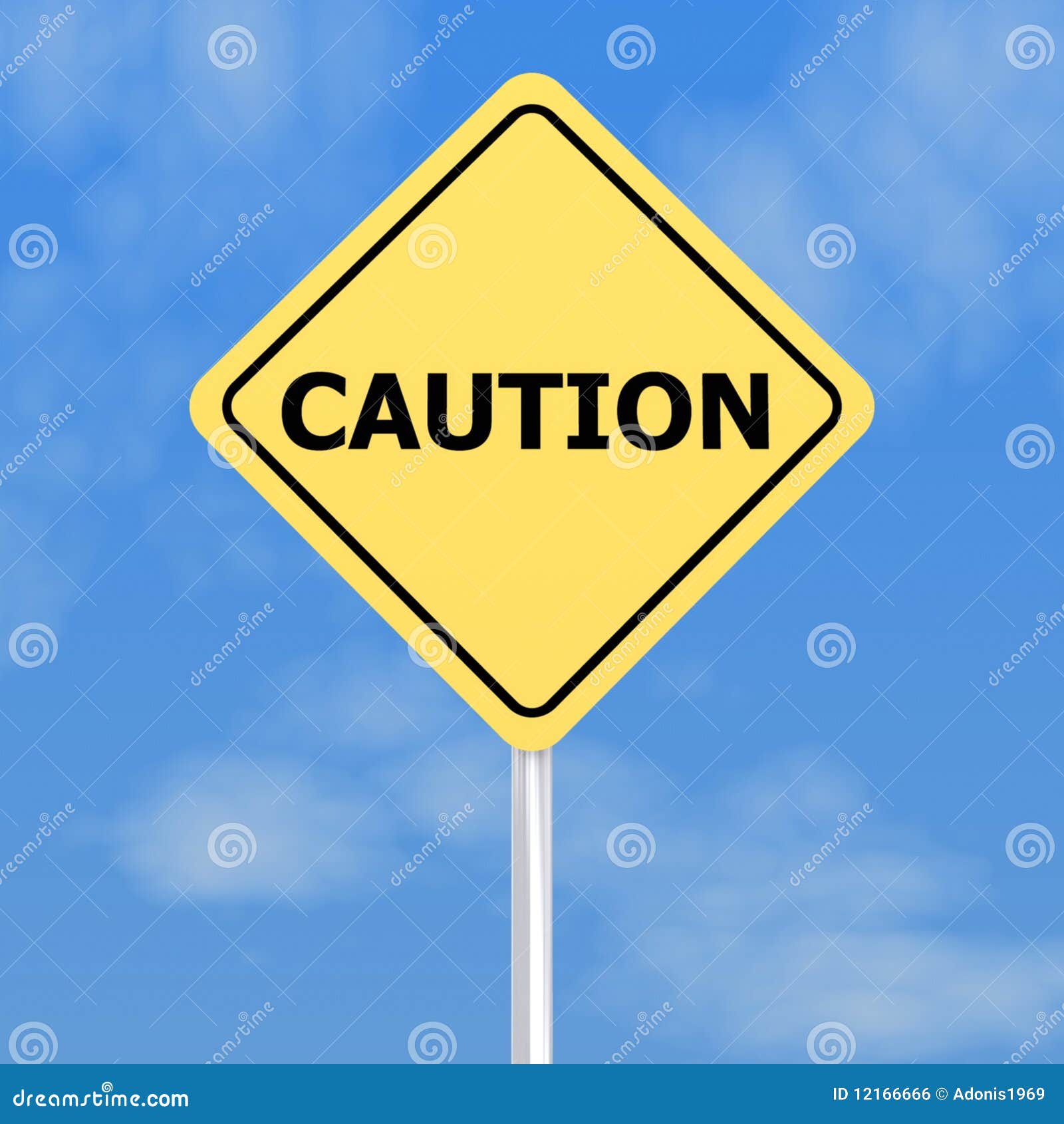 Yellow caution sign stock photo. Image of details, warning - 12166666