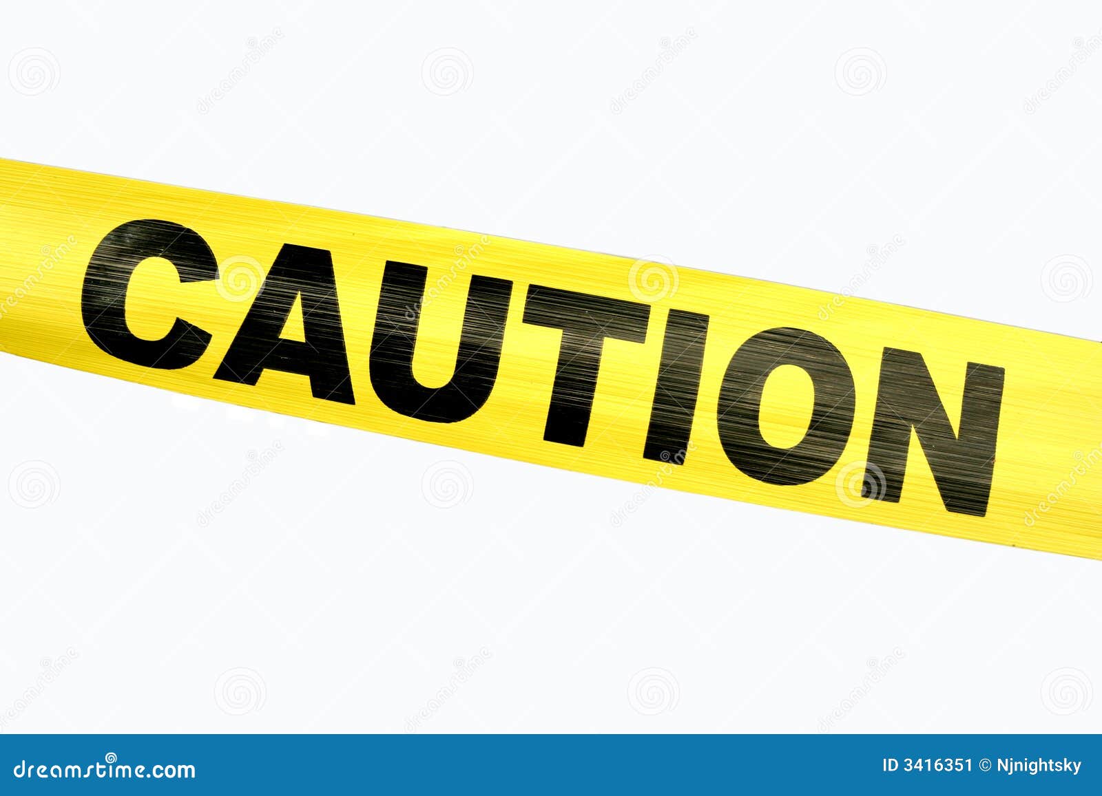 Yellow Caution Tape stock image. Image of tape, forbidden - 3416351