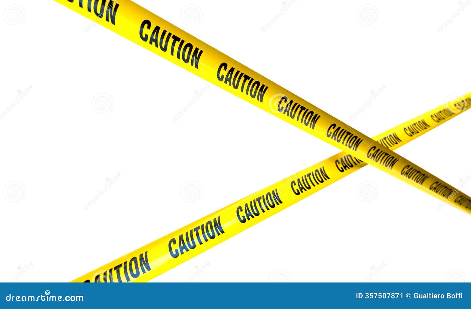 Yellow Caution Tape Crossing on a Transparent Background Stock ...