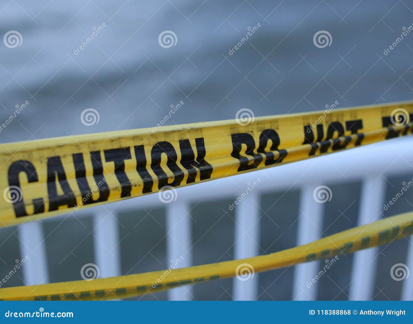 Yellow caution tape stock photo. Image of caution, enforcement - 118388868