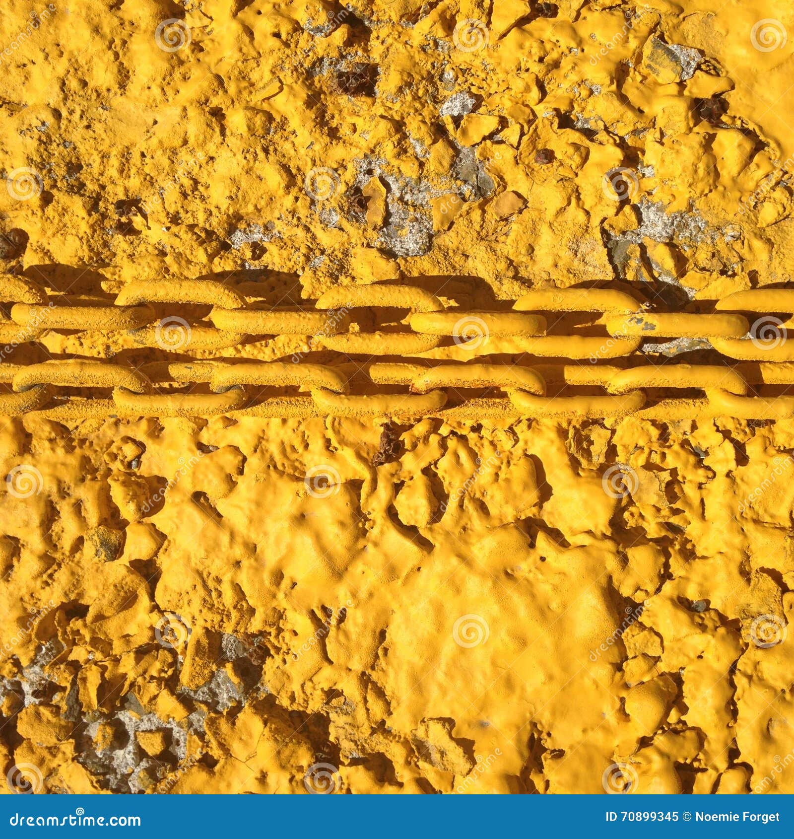 Yellow Chain Block The Stairs Stock Photography | CartoonDealer.com ...