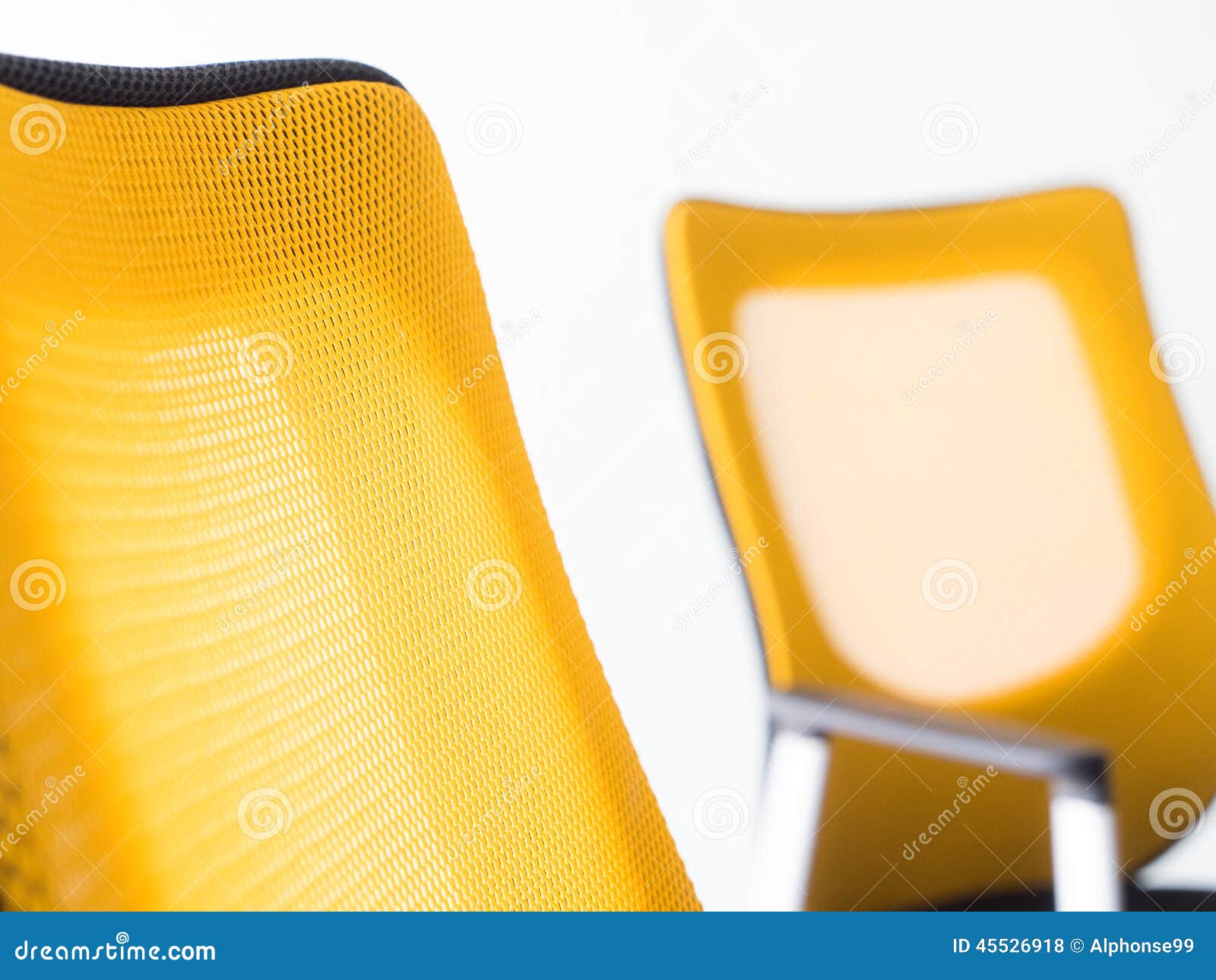 Yellow chair stock photo. Image of indoors, architecture - 45526918