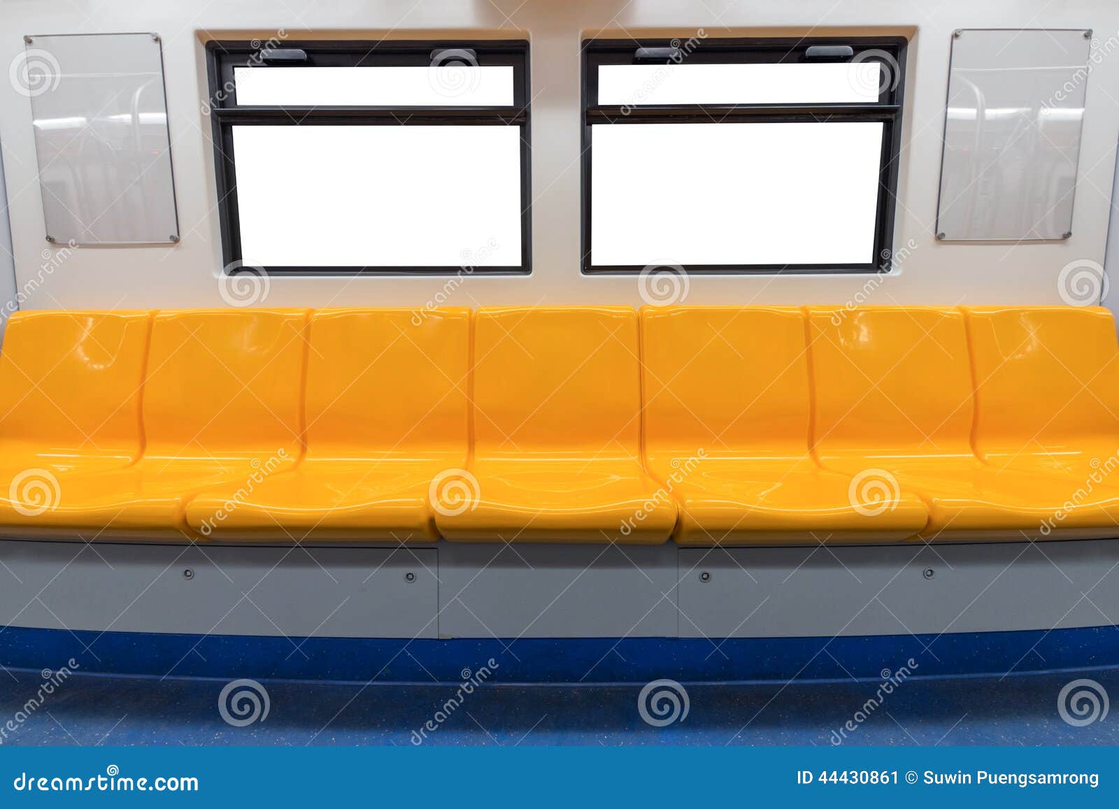 Yellow Chair and Windows in Electric Train Stock Image - Image of ...