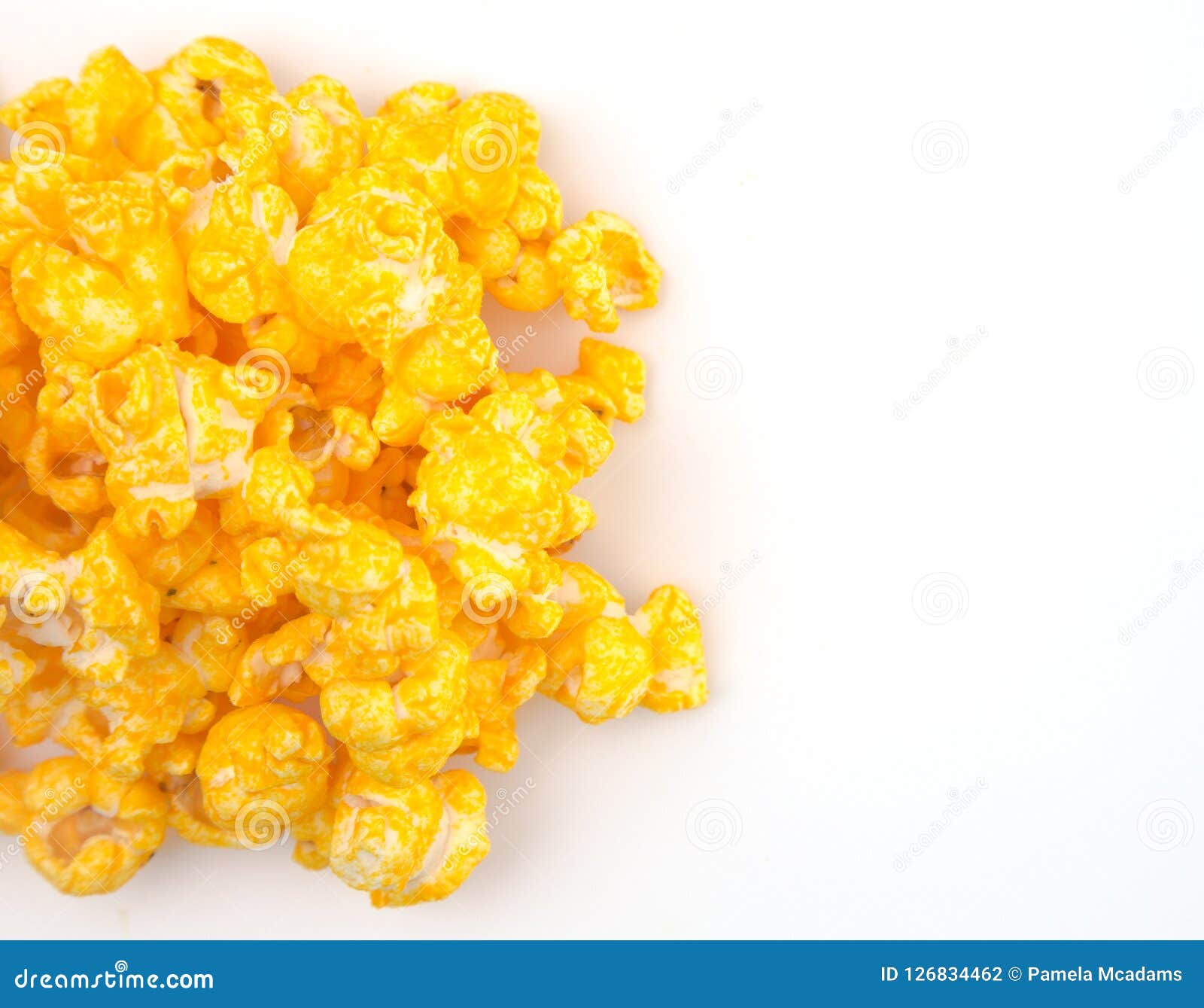 Yellow Cheddar Cheese Popcorn Stock Photo - Image of treat, stack ...