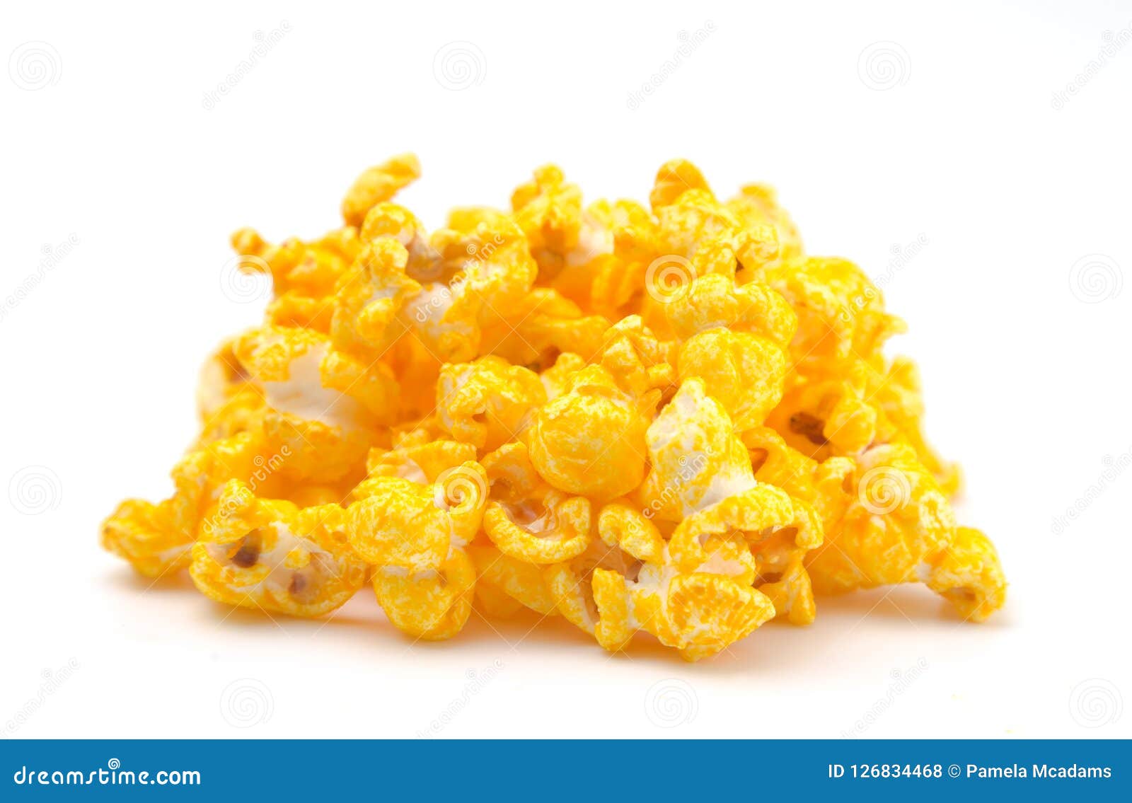 Yellow Cheddar Cheese Popcorn Stock Photo - Image of theater, treat ...
