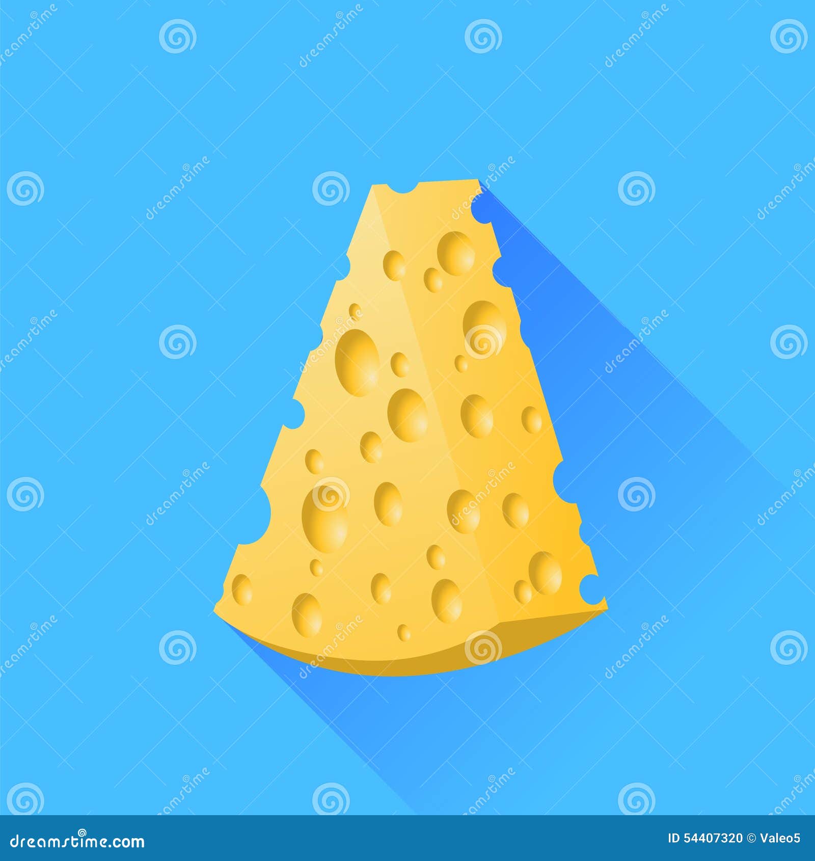 Yellow Cheese stock vector. Illustration of fresh, parmesan - 54407320