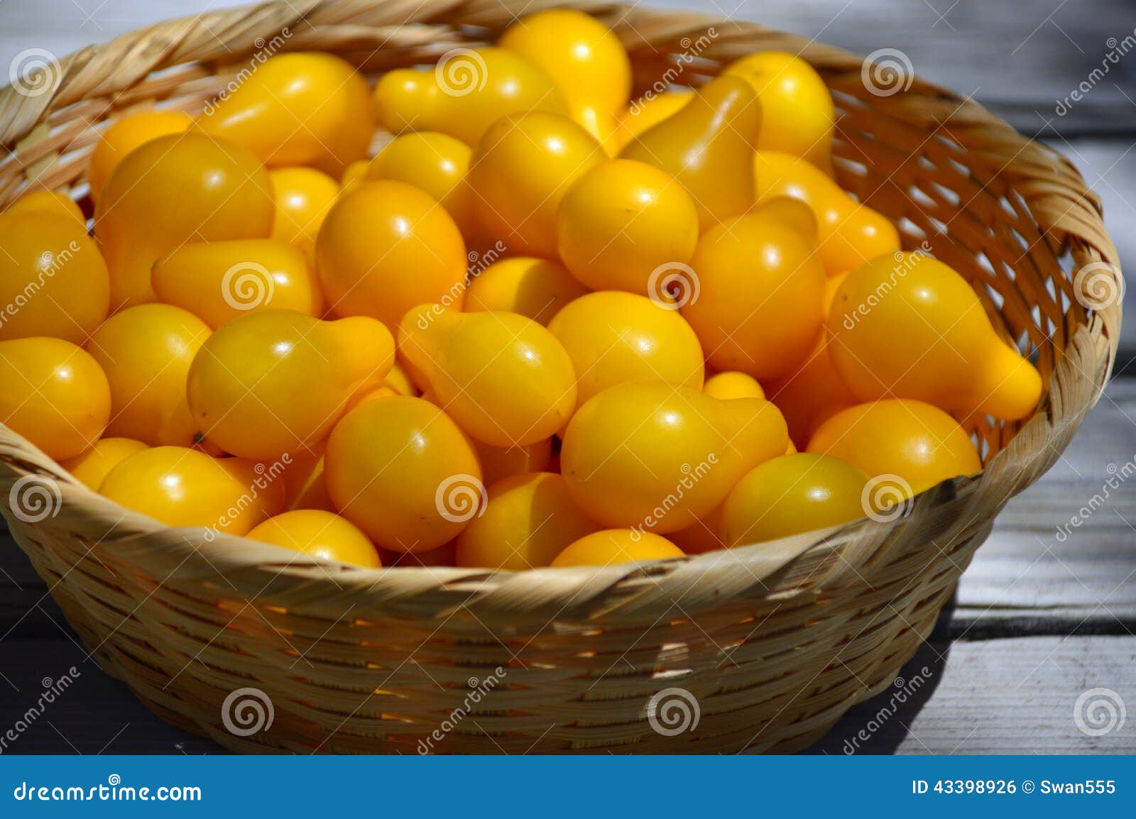 Yellow cherry tomatoes. stock photo. Image of dinner - 43398926