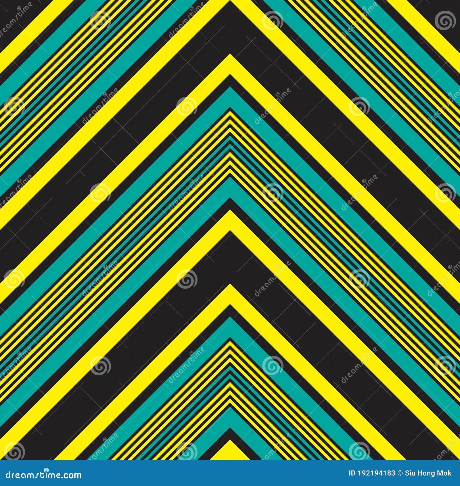 Yellow Chevron Diagonal Stripes Seamless Pattern Background Stock ...
