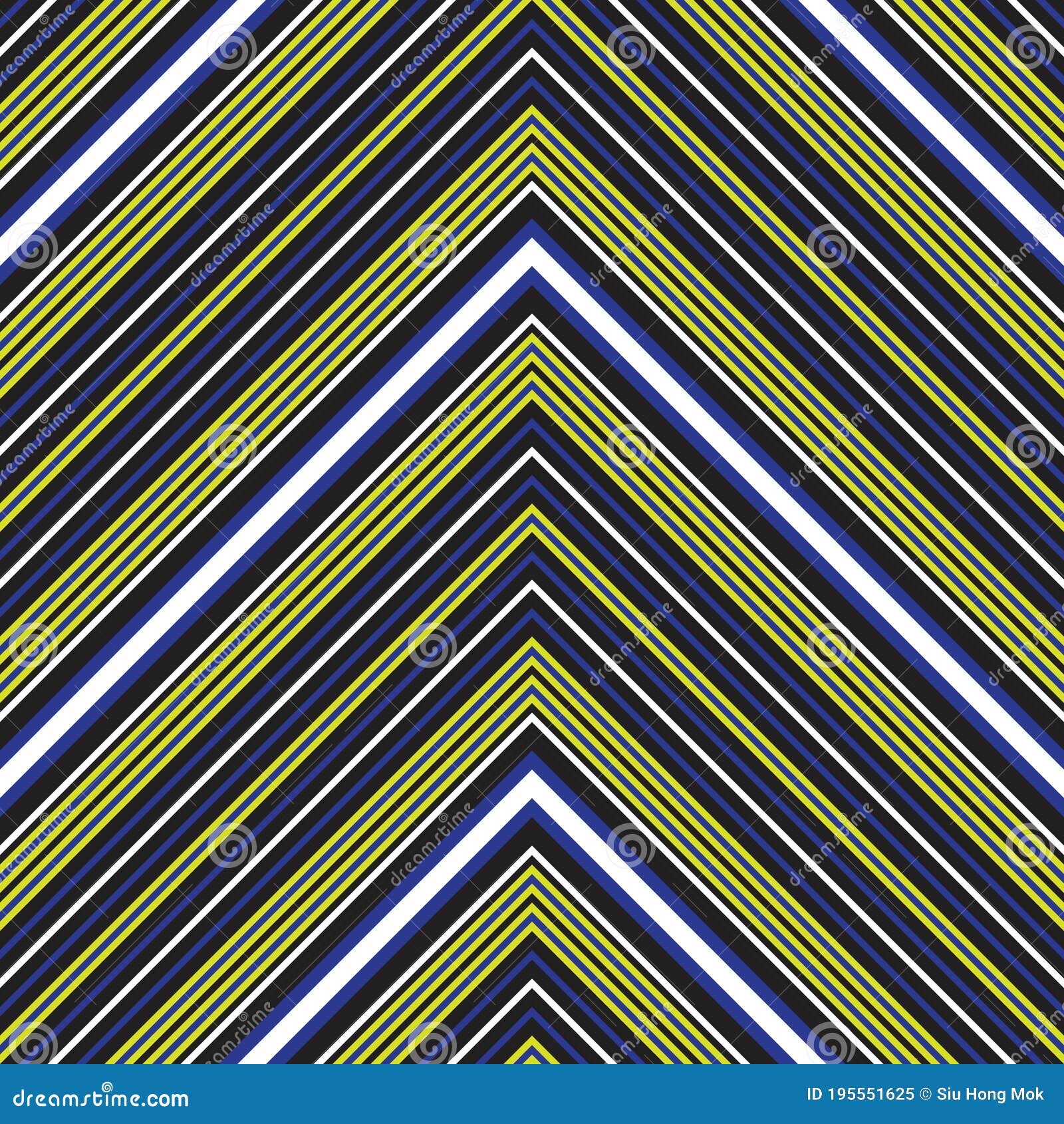 Yellow Chevron Diagonal Stripes Seamless Pattern Background Stock ...