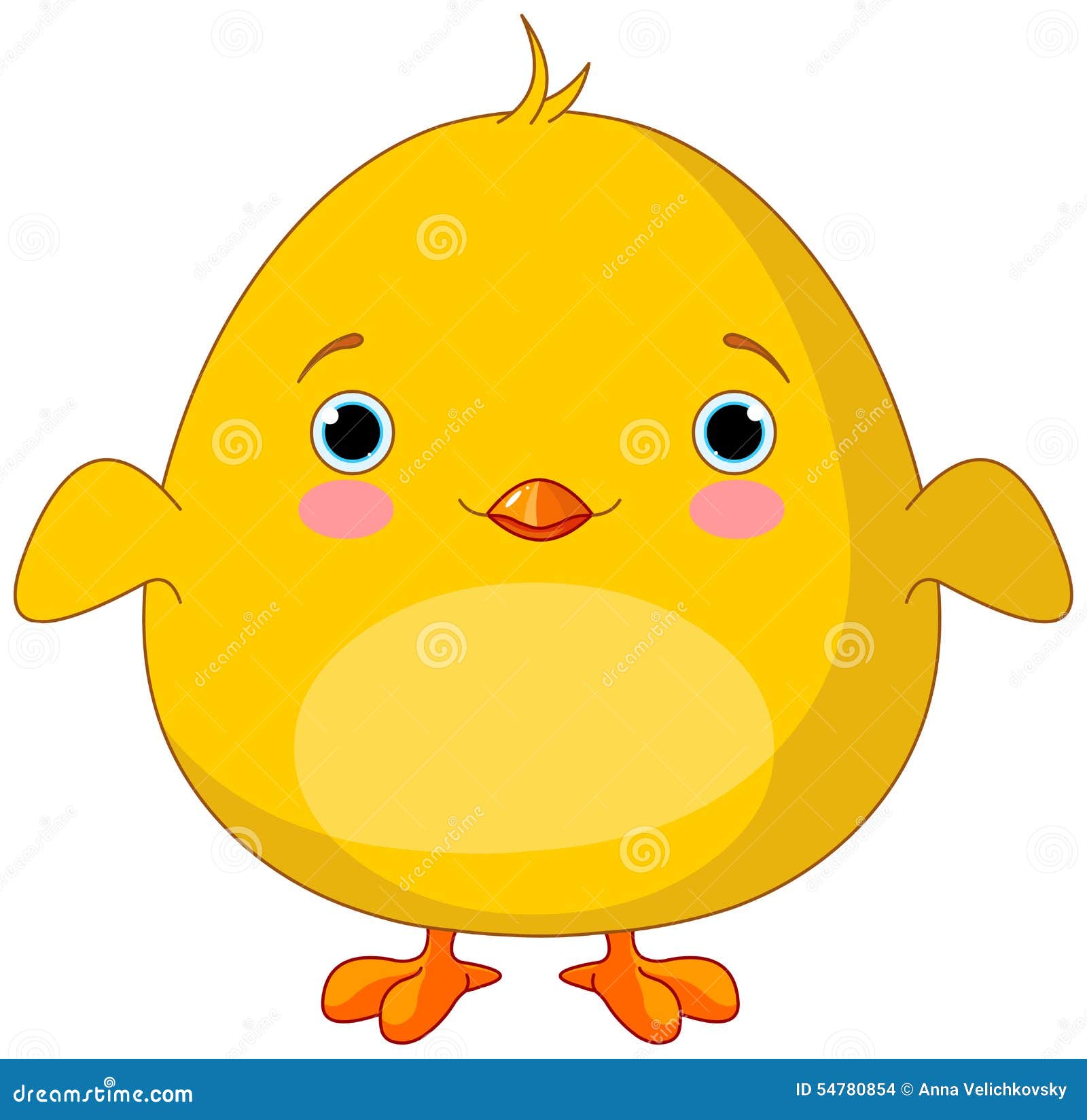 Yellow Chick stock vector. Illustration of artworks, clipart - 54780854