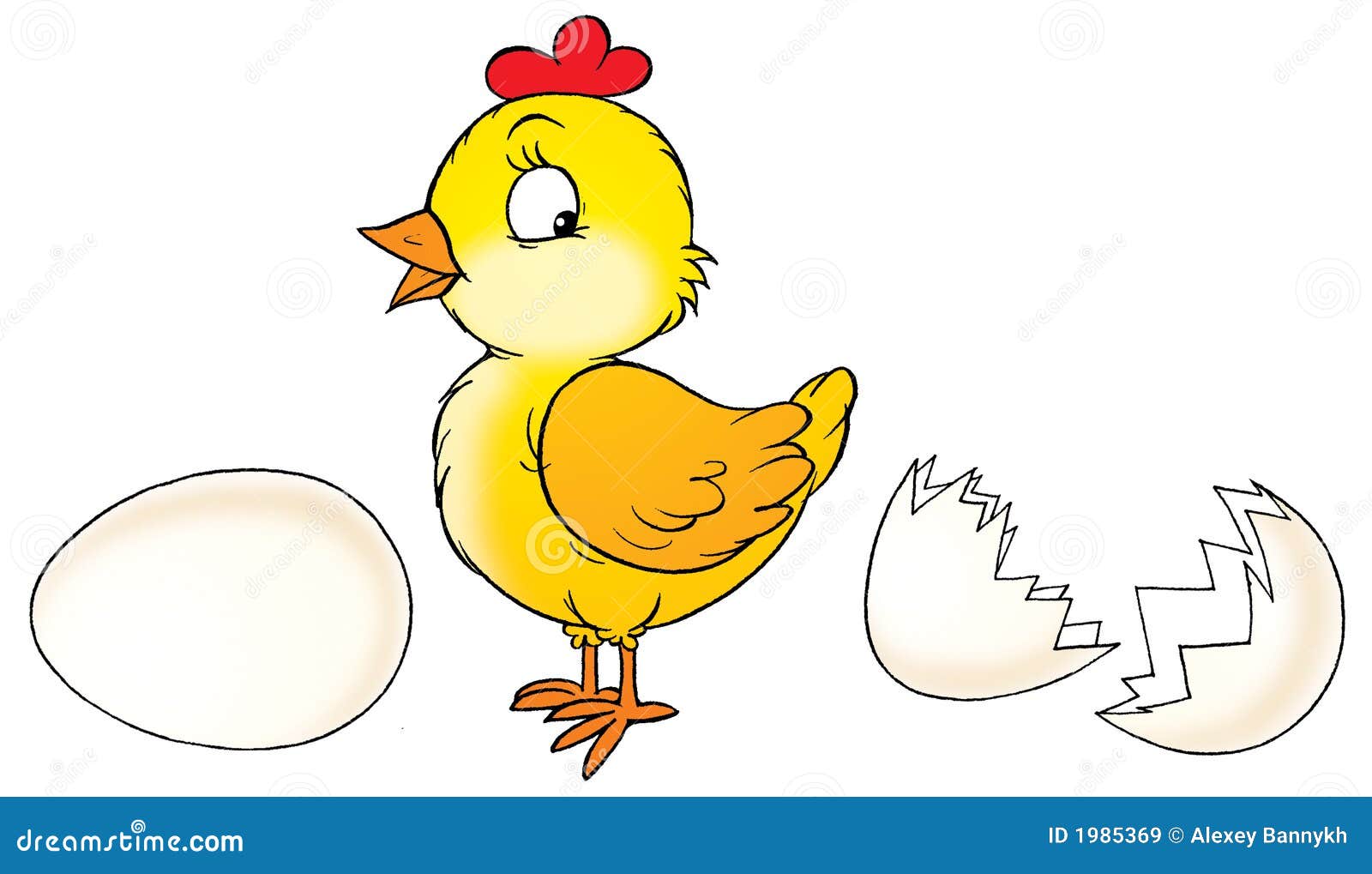 Yellow chicken stock illustration. Illustration of farm - 1985369