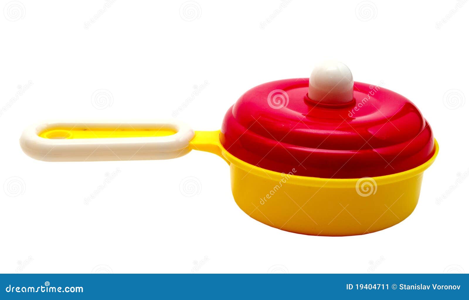 Yellow children s toy pan. stock image. Image of kitchenware - 19404711