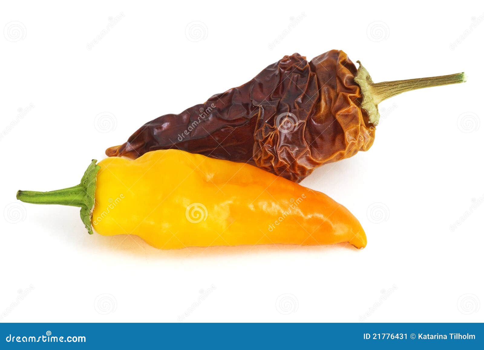 Yellow Chili stock image. Image of annuum, fresh, dried - 21776431