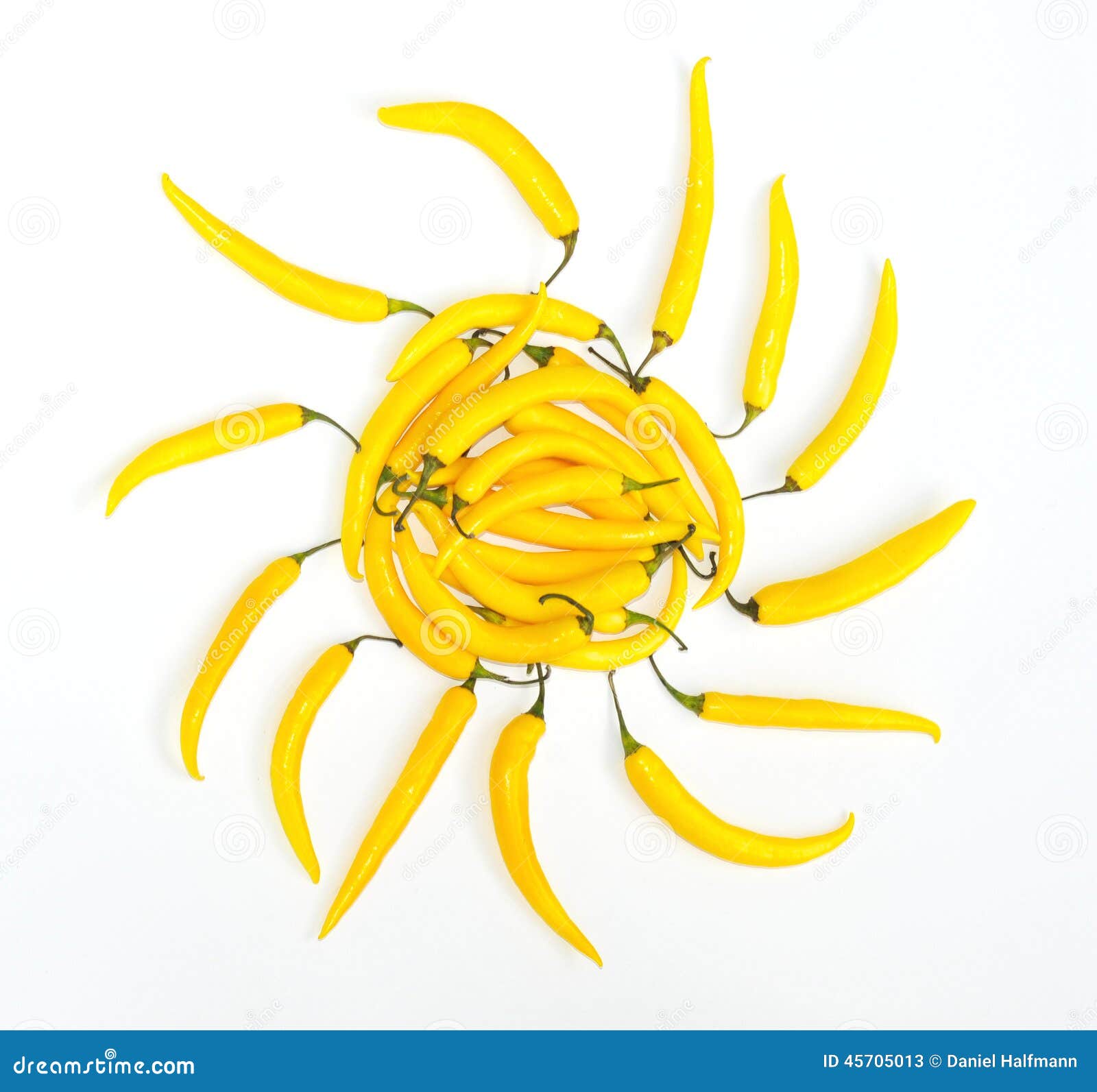 Yellow chili peppers sun stock image. Image of fruit - 45705013