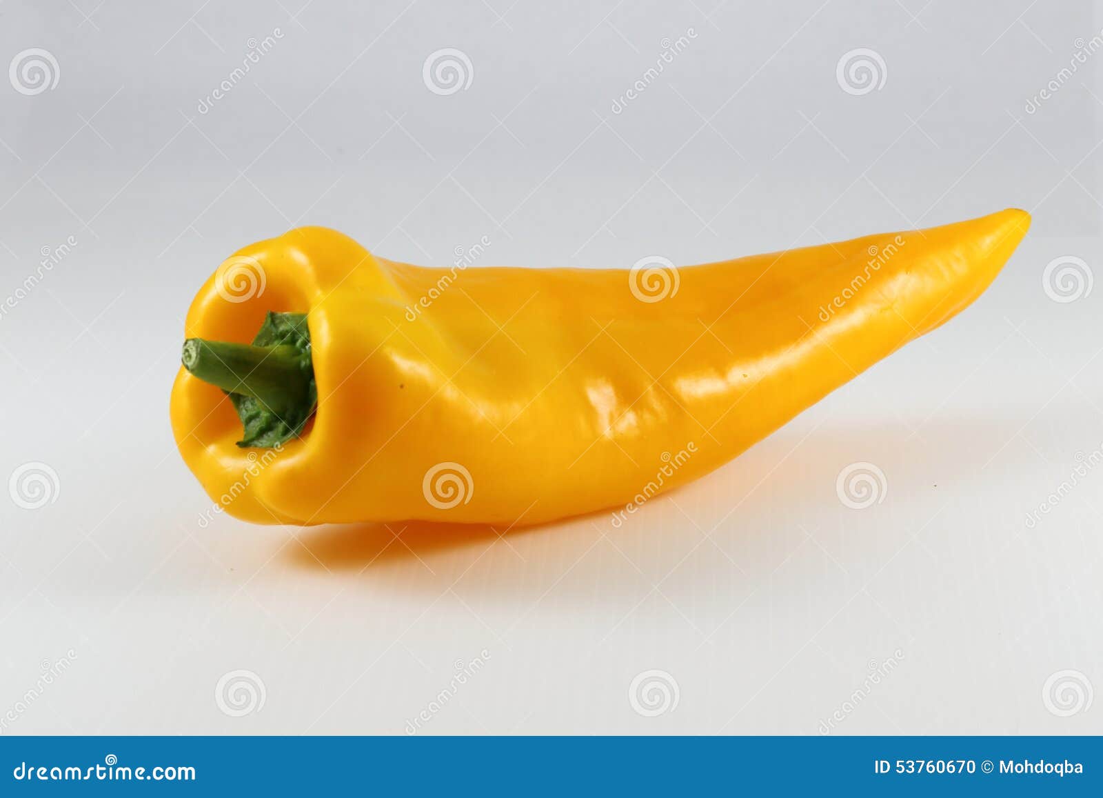 Yellow chilli pepper stock photo. Image of pepper, white - 53760670