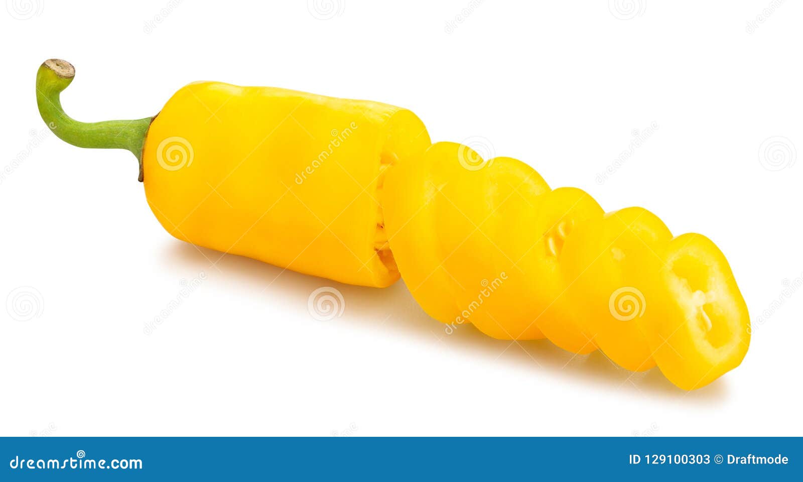 Yellow chilli pepper stock image. Image of clipping - 129100303