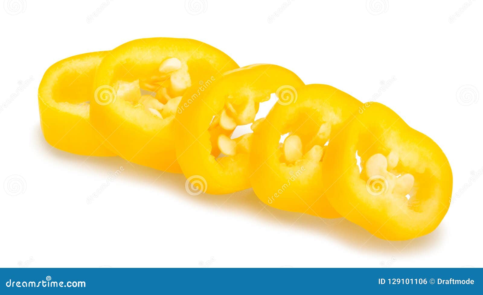Yellow chilli pepper stock photo. Image of pepper, studio - 129101106