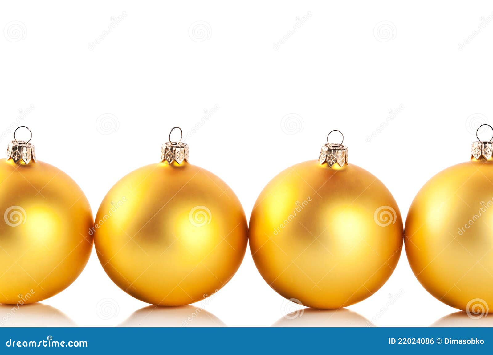 Yellow christmas balls stock photo. Image of closeup - 22024086