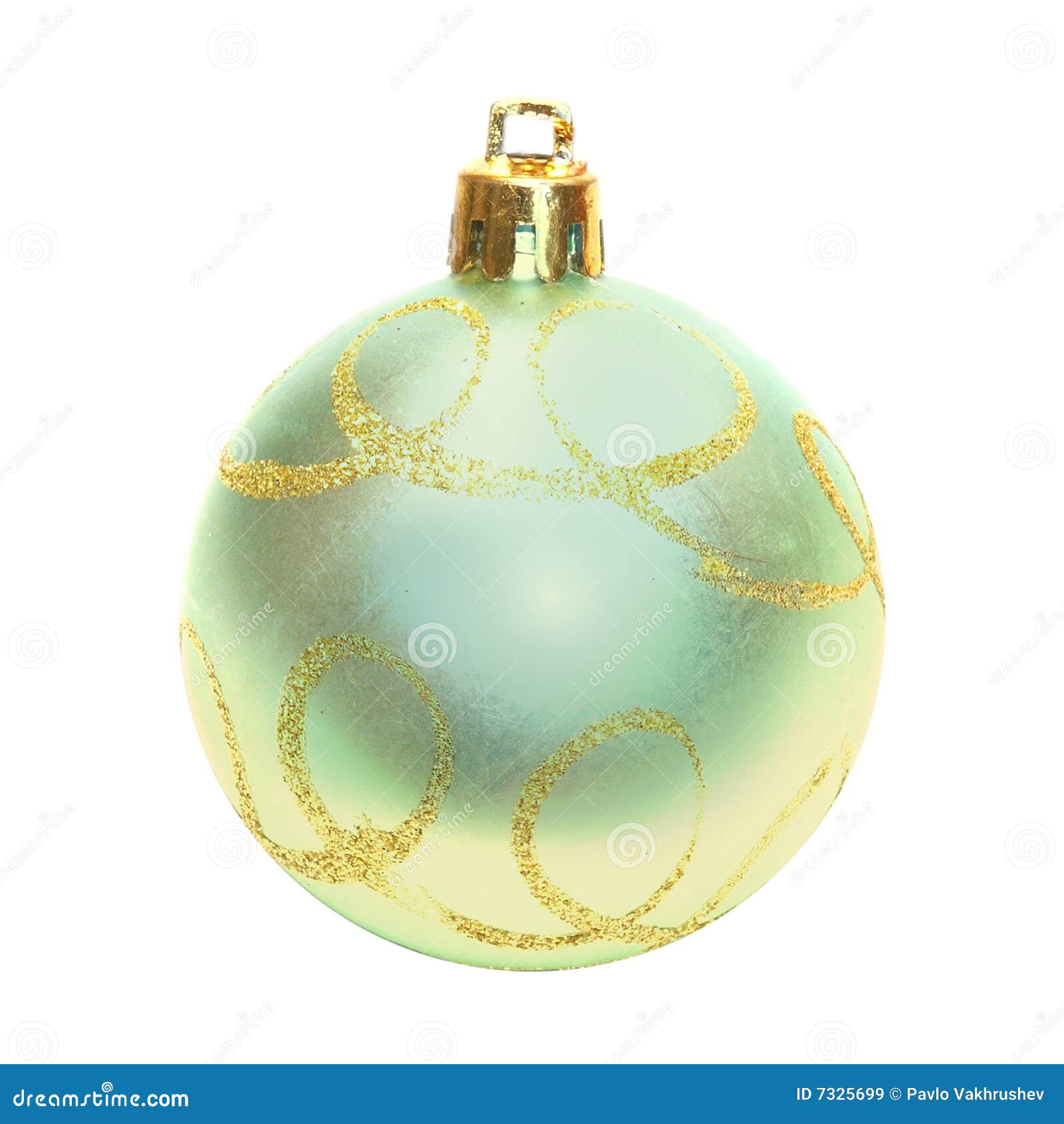Yellow Christmas bauble. stock image. Image of decorate - 7325699