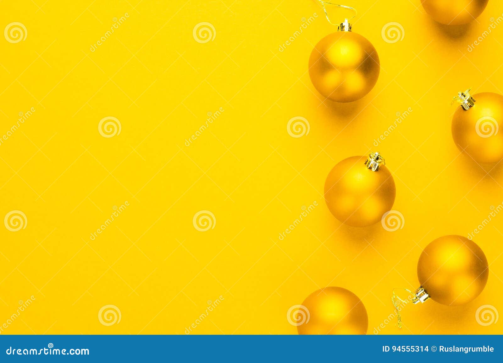 Yellow Christmas Tree Decoration Stock Photo - Image of decorative ...