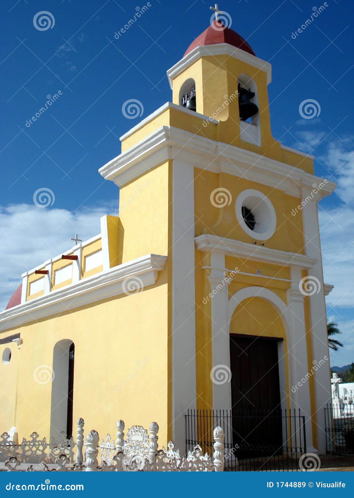 Yellow Church stock image. Image of colonial, spain, cuba - 1744889