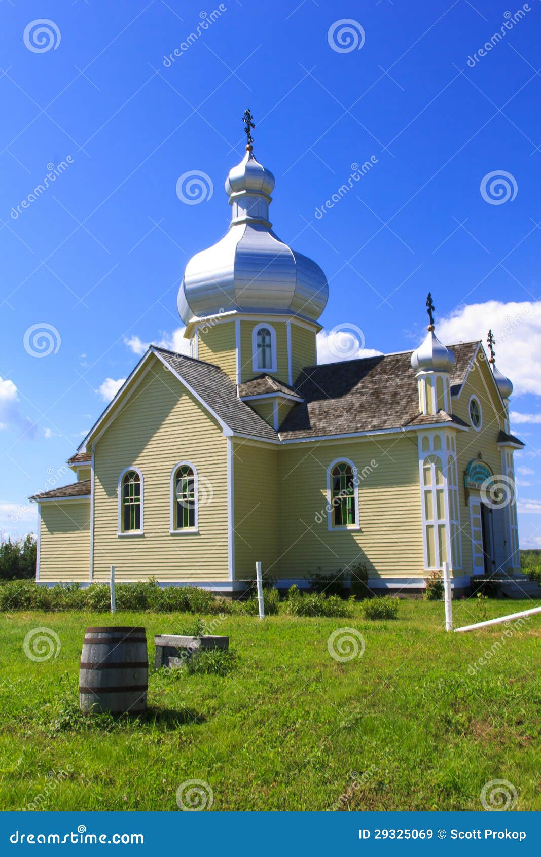 Yellow Church stock image. Image of greek, religion, ukrainian - 29325069