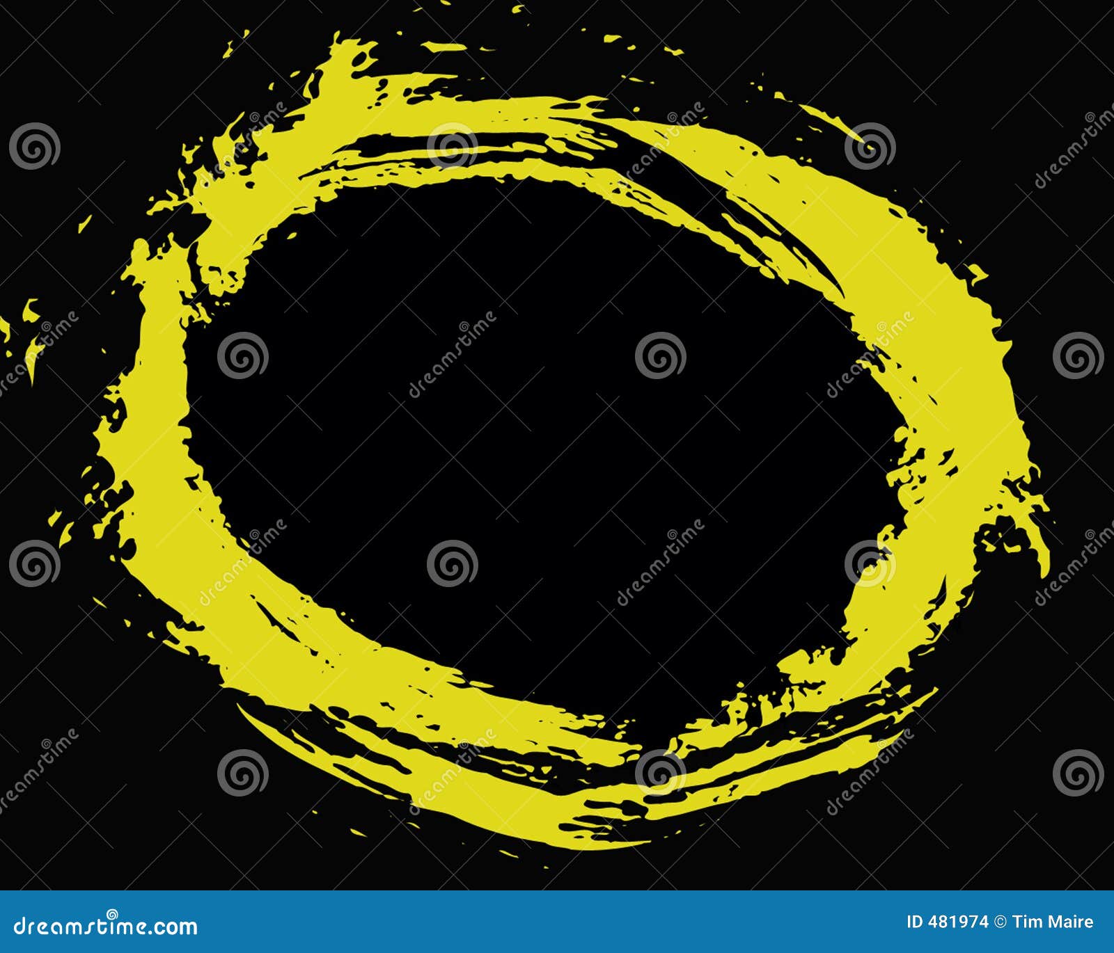 Yellow Circle stock illustration. Illustration of rough - 481974