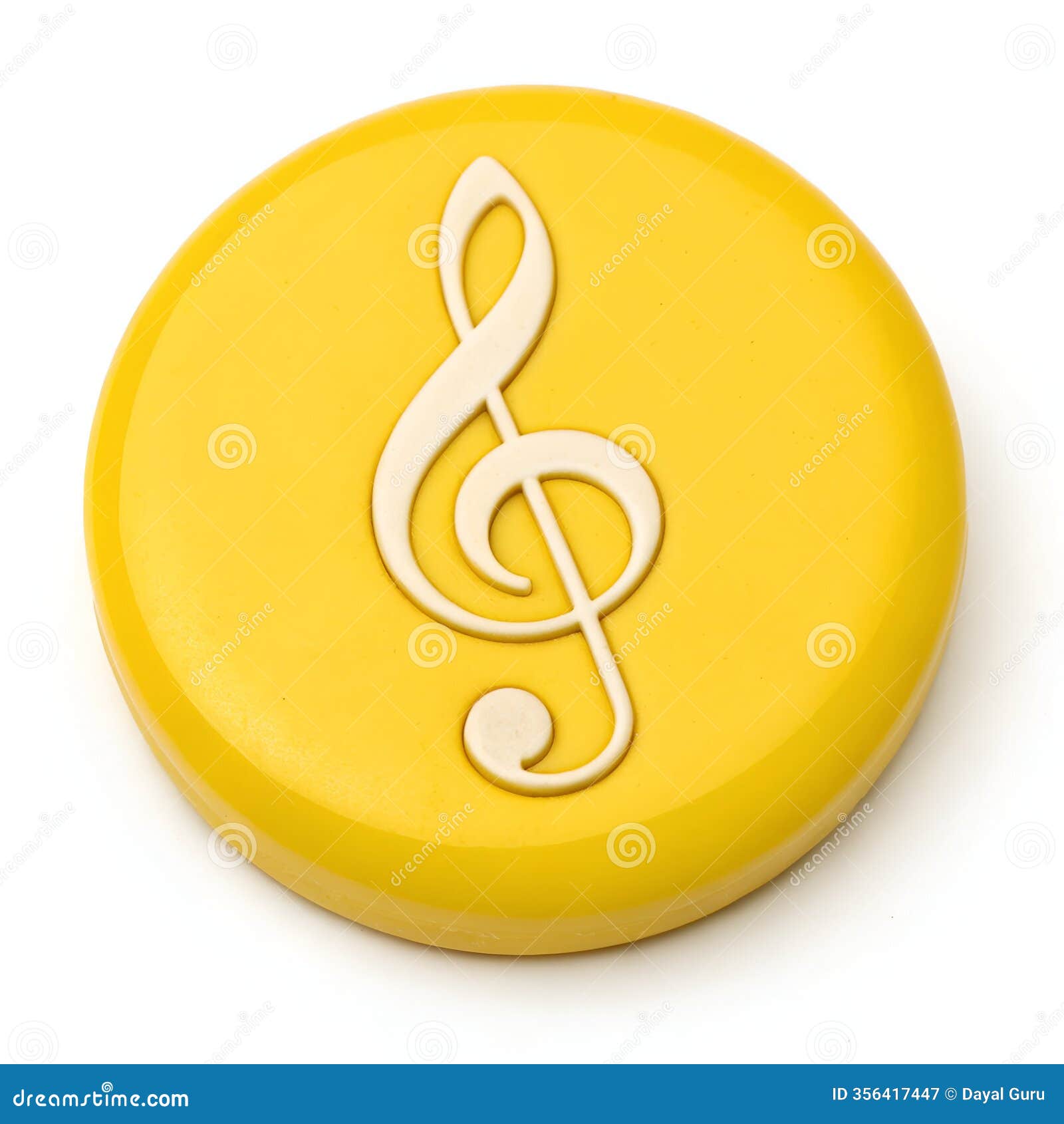 Yellow Circle with Music Note Stock Illustration - Illustration of icon ...