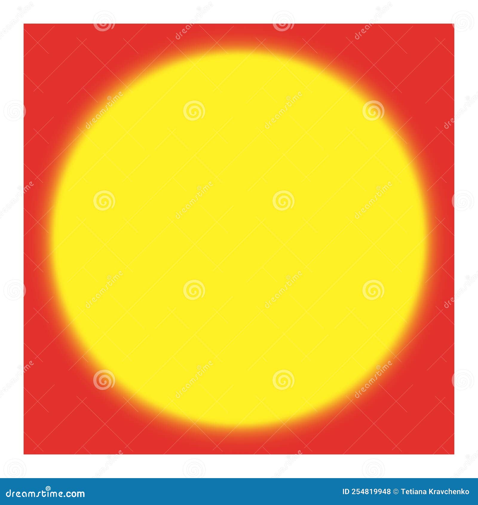Yellow Circle Red Square. Vector Illustration. Stock Image Stock Vector ...