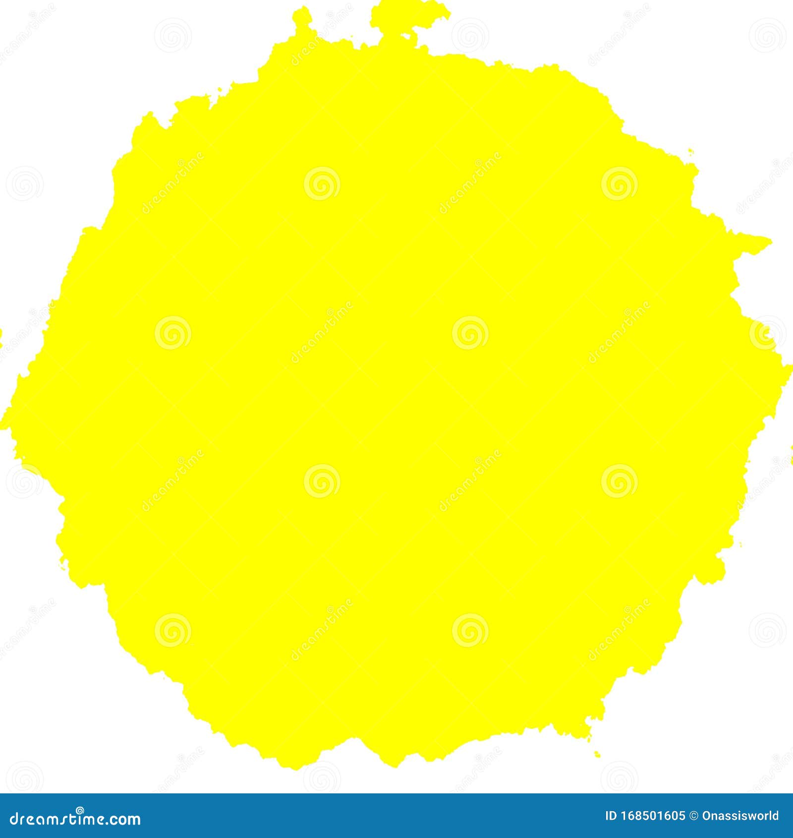 Yellow Circle Shape Label for Website Graphics Stock Illustration ...