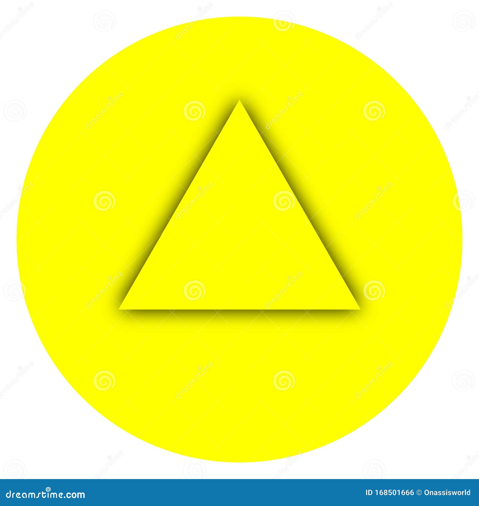 Yellow Circle Shape Label for Website Graphics Stock Illustration ...