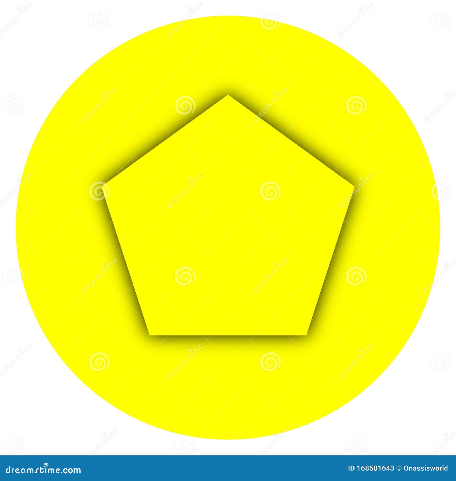Yellow Circle Shape Label for Website Graphics Stock Illustration ...