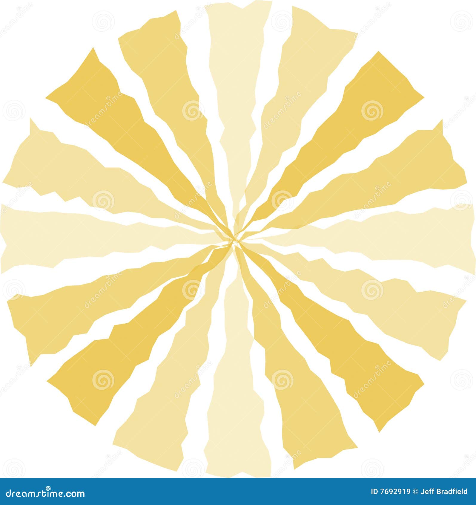 Yellow Circular Background Cartoon Vector | CartoonDealer.com #7692919
