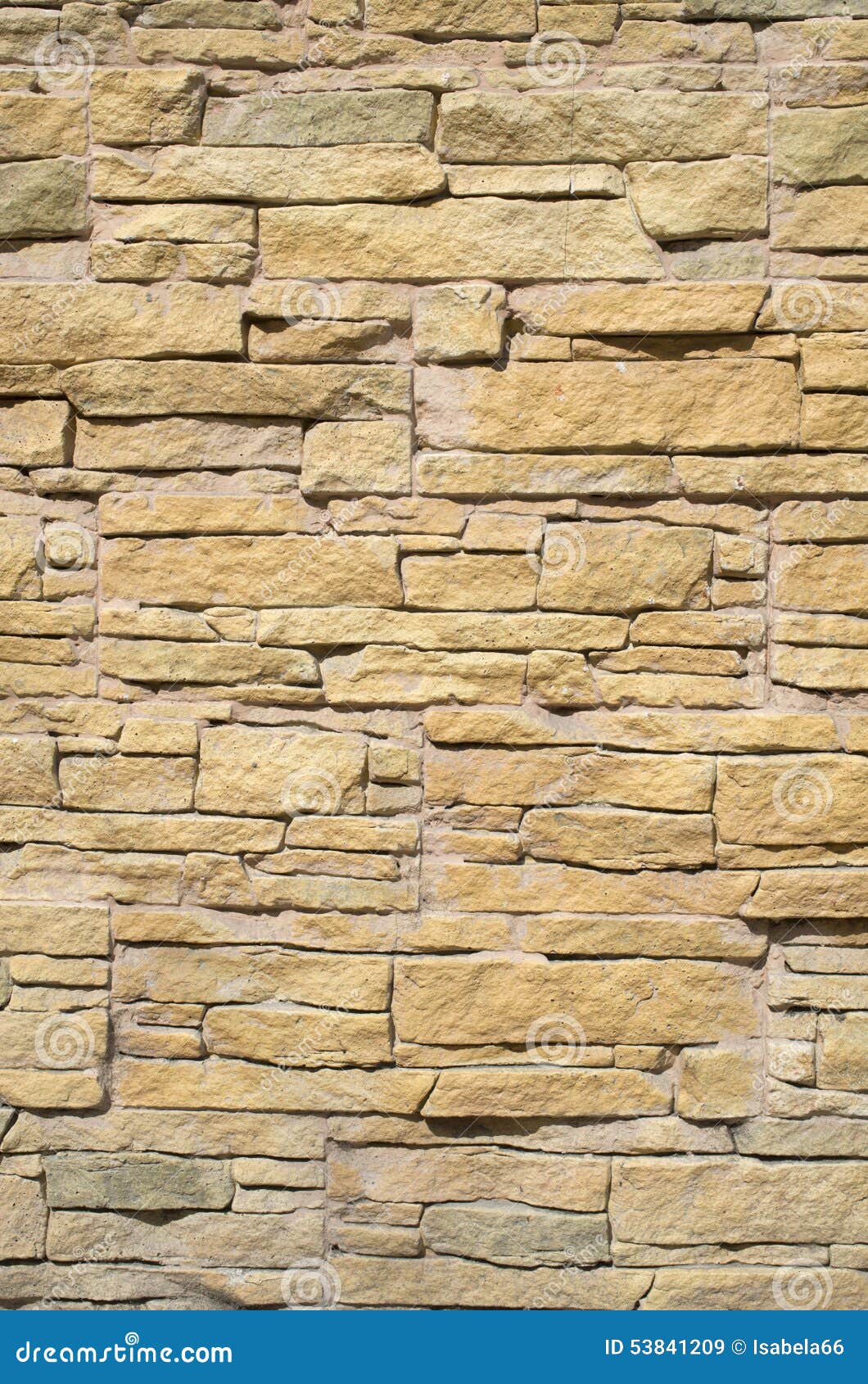 Yellow Cladding Tiles Imitating Stones Stock Image - Image of concrete ...
