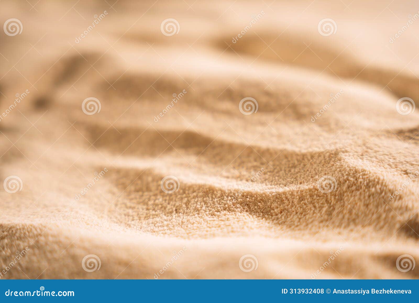 Yellow Clean Sand with Dunes and Wavy Patterns Stock Photo - Image of ...
