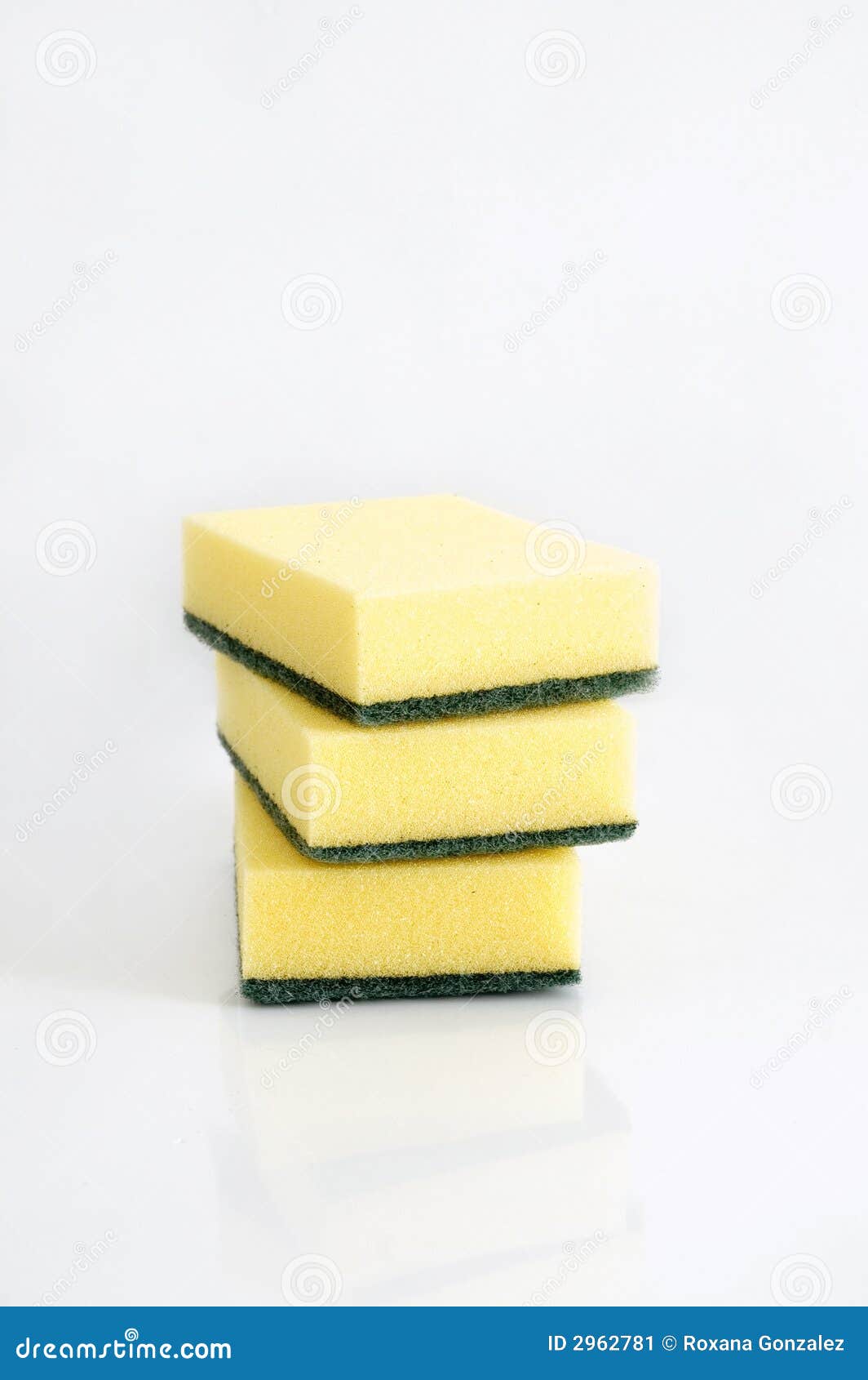 Yellow Cleaning Sponges Picture. Image: 2962781