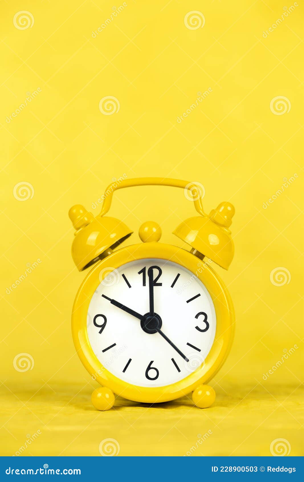 Yellow Clock, Save Time or Daylight Savings Concept Stock Image - Image ...