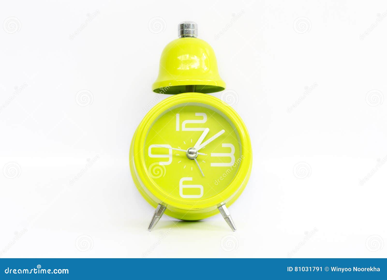 The yellow clock. stock image. Image of evening, second - 81031791