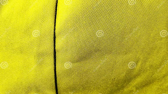 Yellow Cloth Fabric with Line on the Side Pattern Background Stock ...