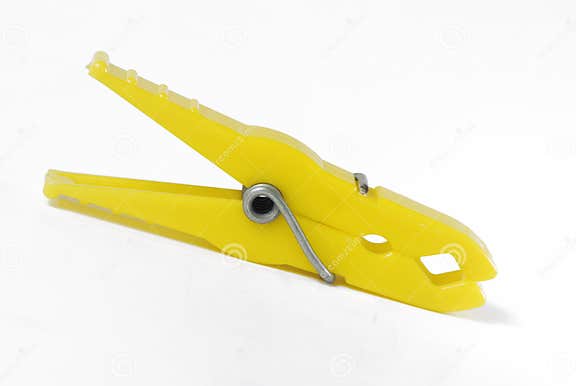Yellow clothes pin stock photo. Image of clothes, clamp - 13201770